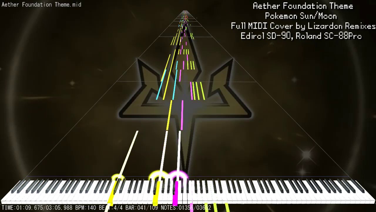 【MIDI DL】 Aether Foundation Theme | GBA-Style Remaster | Pokemon Sun ...
