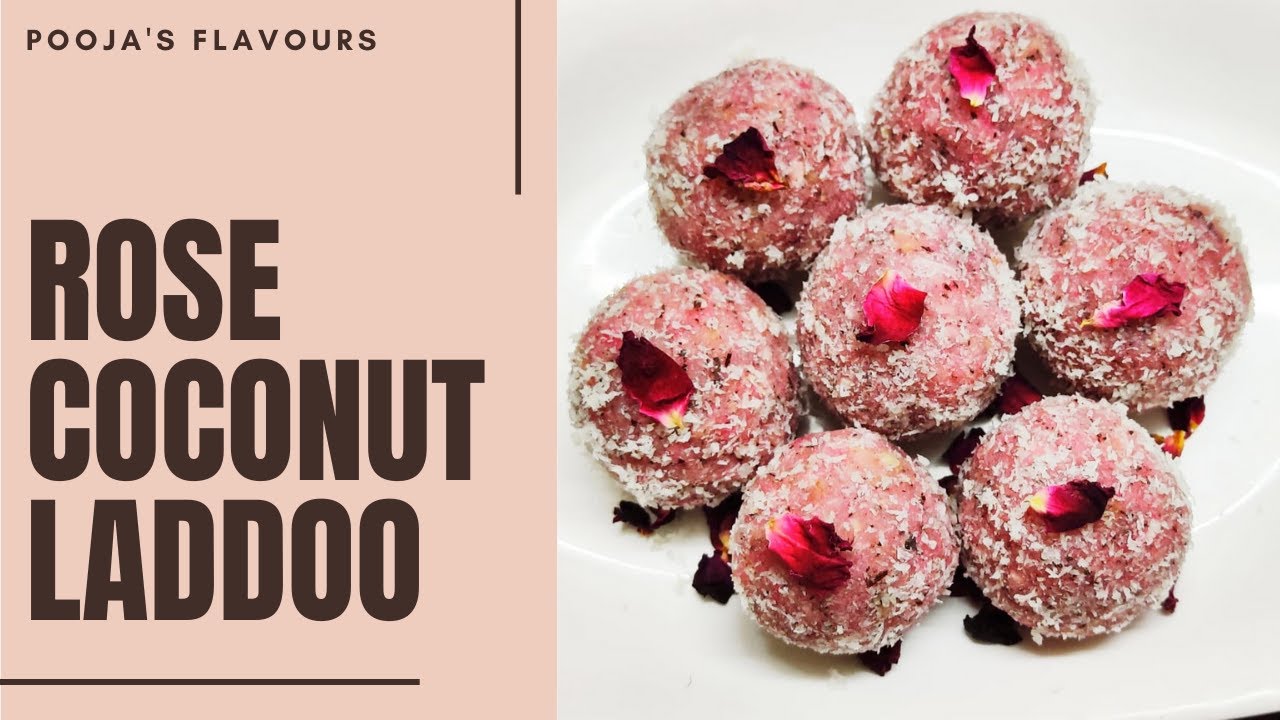 ROSE COCONUT LADDOO - YouTube