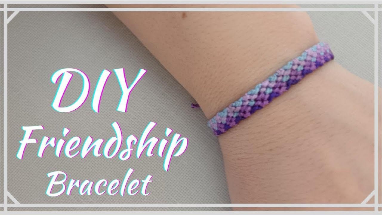 DIY SImple Friendship Bracelet.Easy Tutorial for beginner. Step by step ...