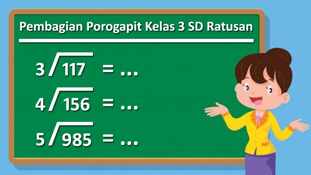Pembagian Porogapit Kelas 3 SD Ratusan - YouTube