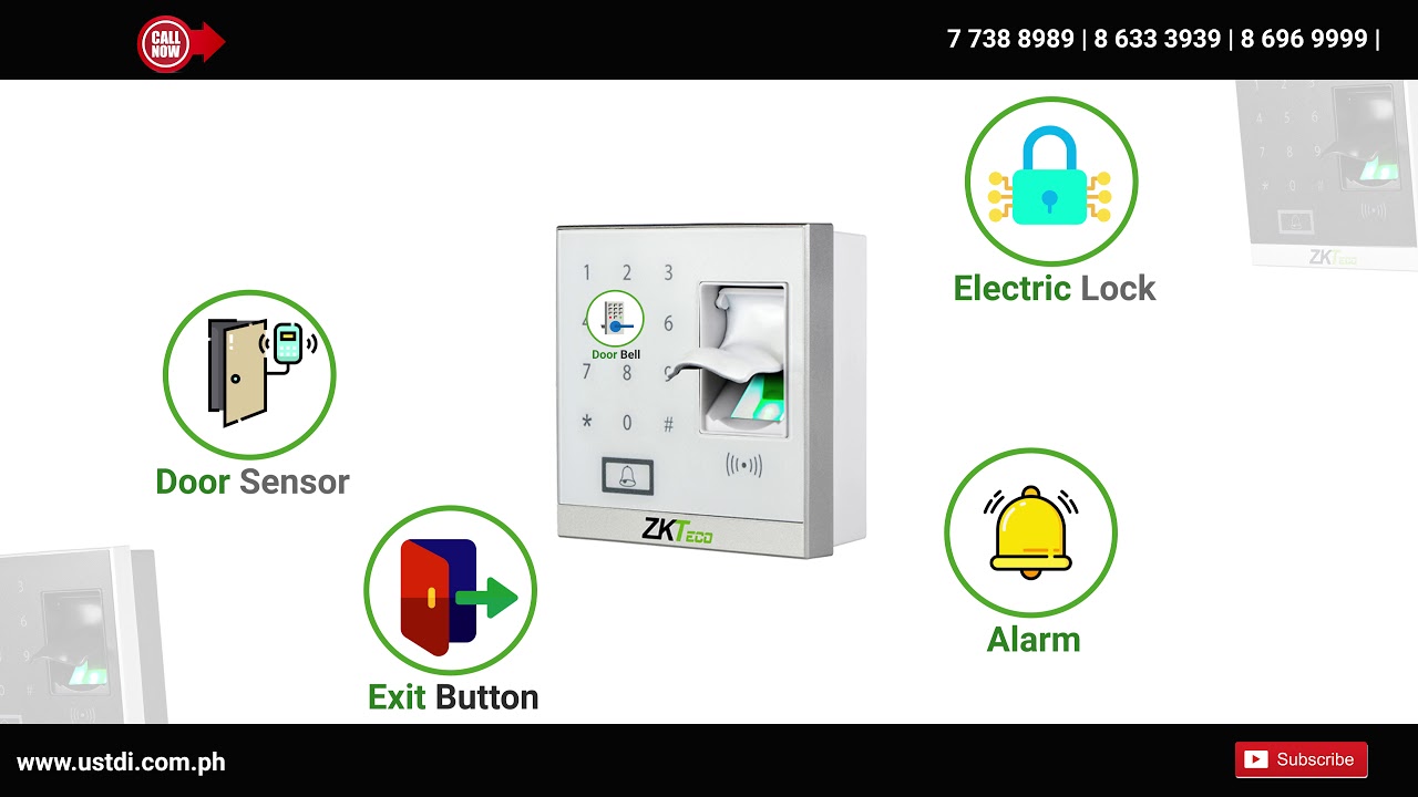 X8-BT Zkteco Product Review and Specification | USTDI - YouTube