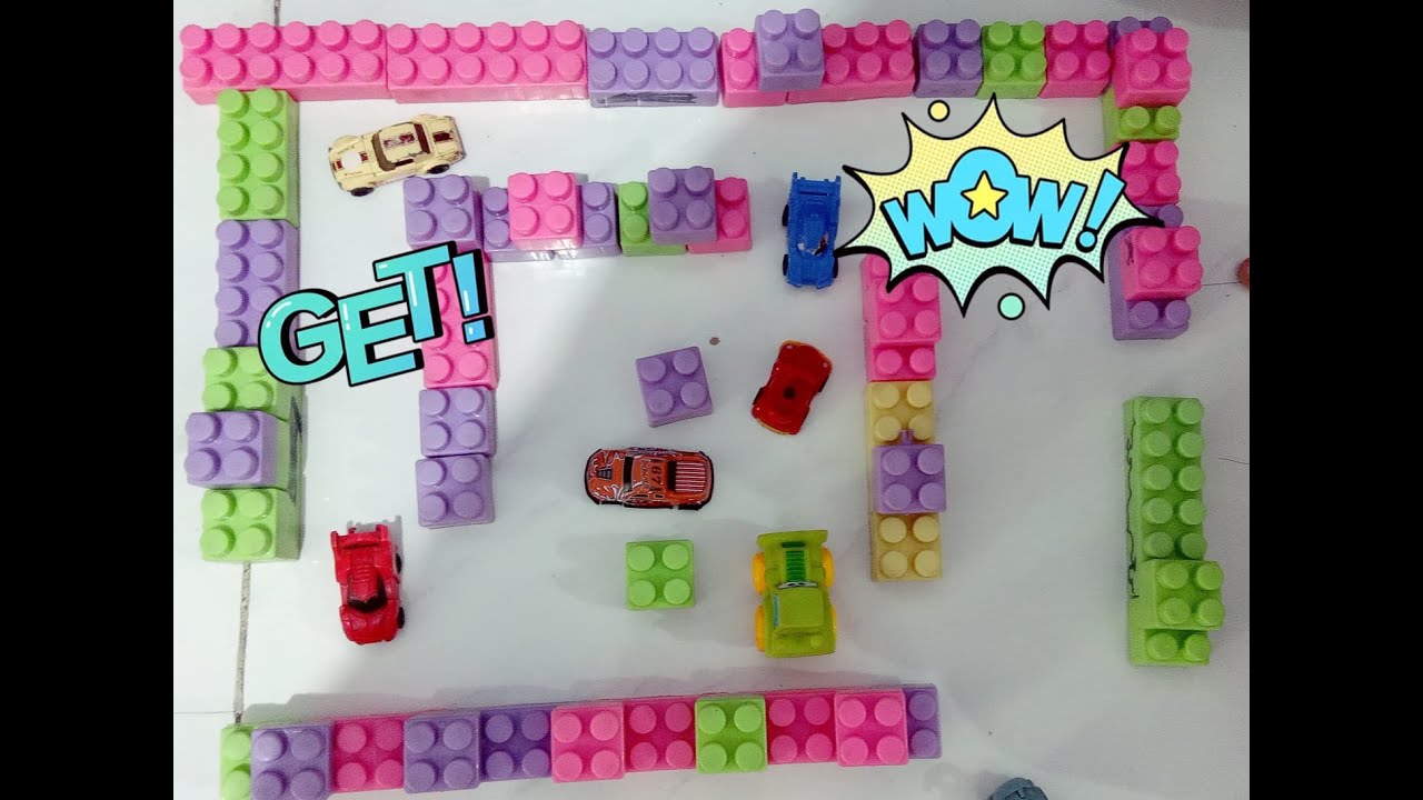 Bermain Lego dan Mobil || Membuat jalan dan mobil mobilan. - YouTube