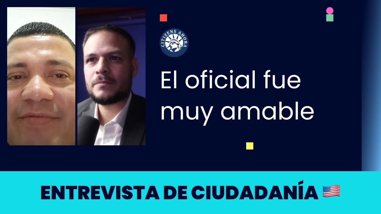 El oficial fue muy amable - Ciudadanía americana 2024 - YouTube