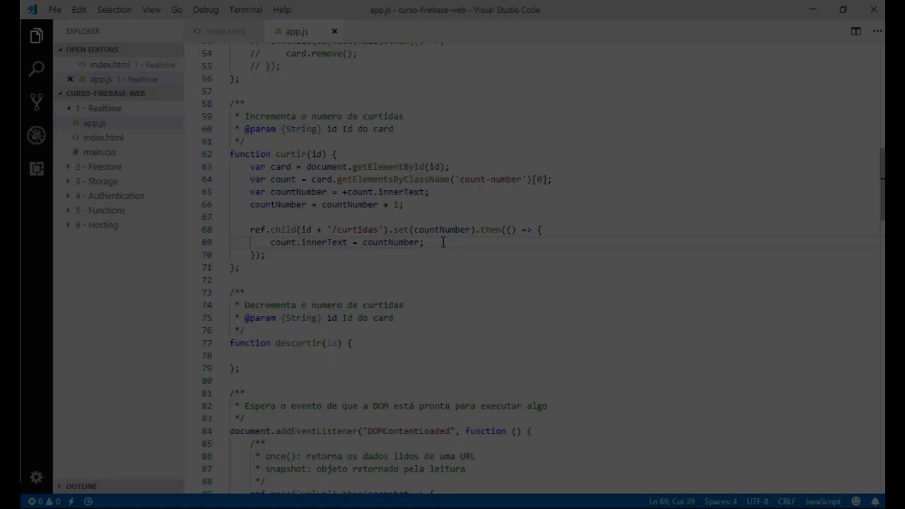 Firebase Realtime DB - Atualizando dados - YouTube