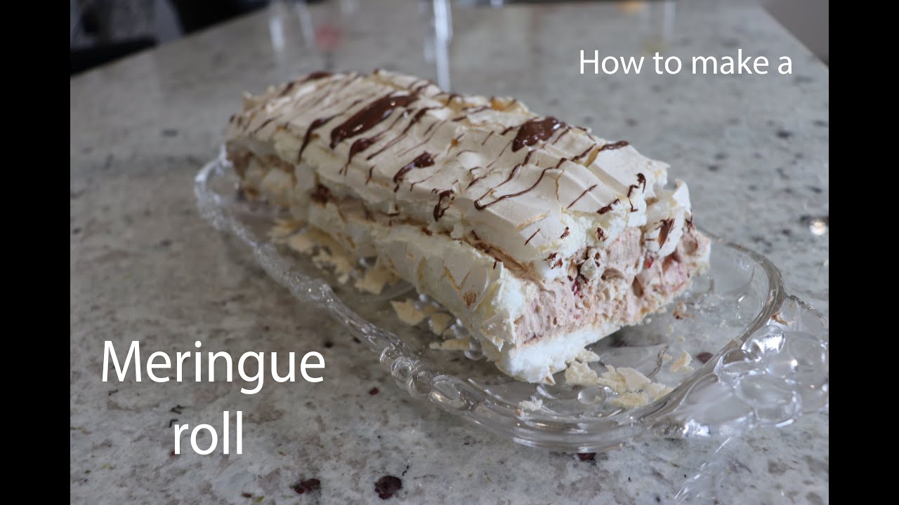 How to make a meringue roll - YouTube