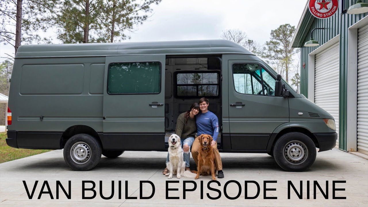 Van Build Episode 9! Installing the Backup Camera and Roof Track System ...