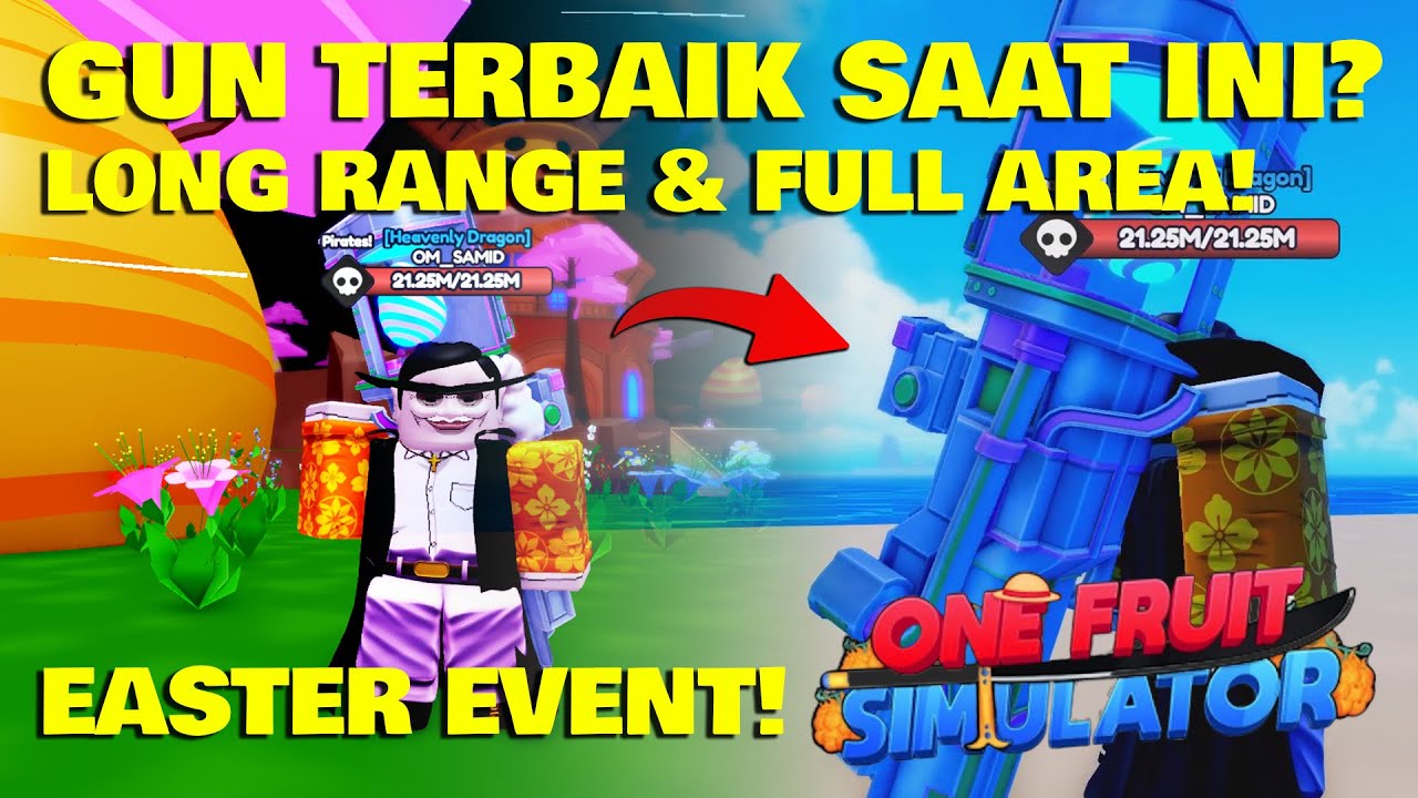 CARA MENDAPATKAN SUPER EGG CANNON DI EVENT EASTER ONE FRUIT SIMULATOR ...