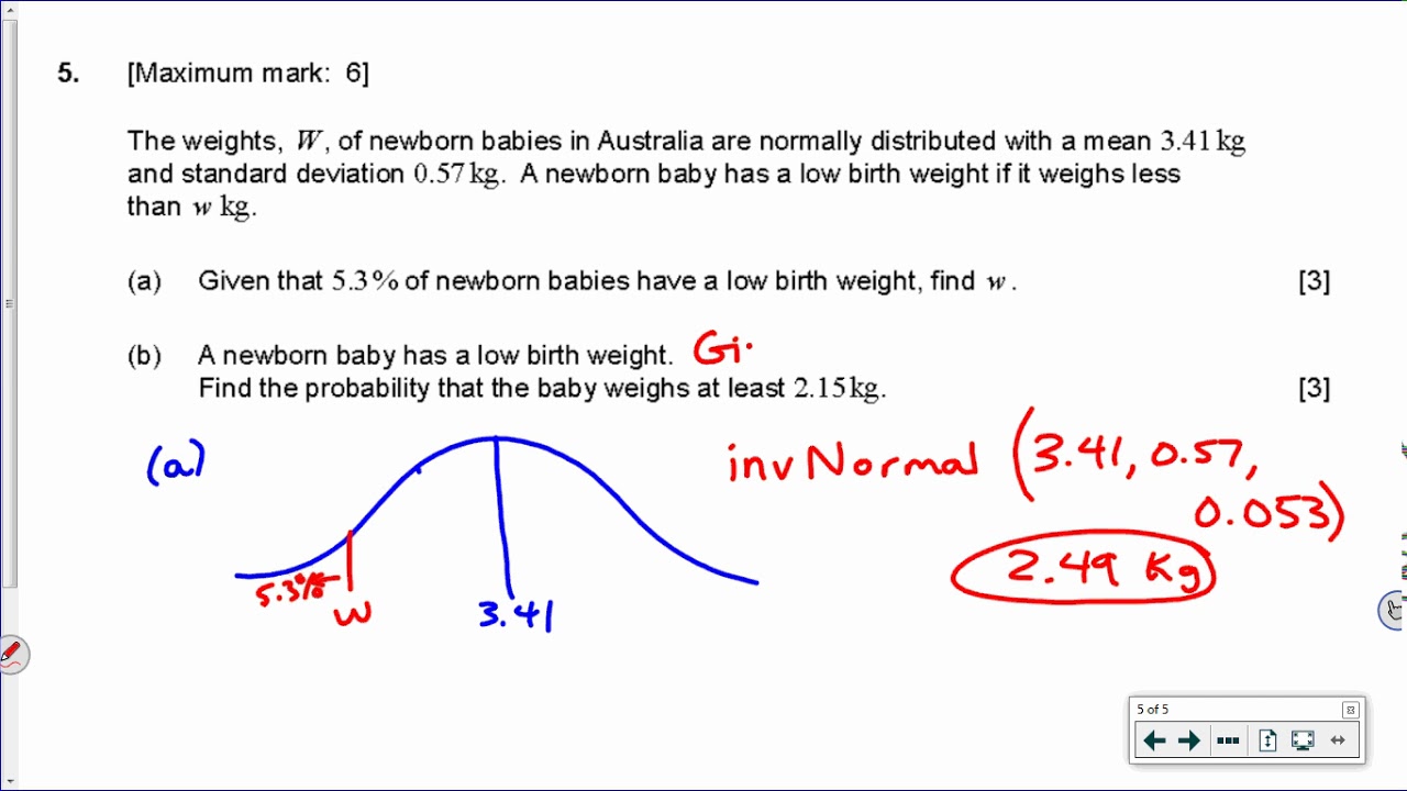 IB Math SL Nov 2016 TZ0 Paper 2 Question 5 YouTube ib-math-sl-nov-2016-tz0-paper-2-question-5-youtube