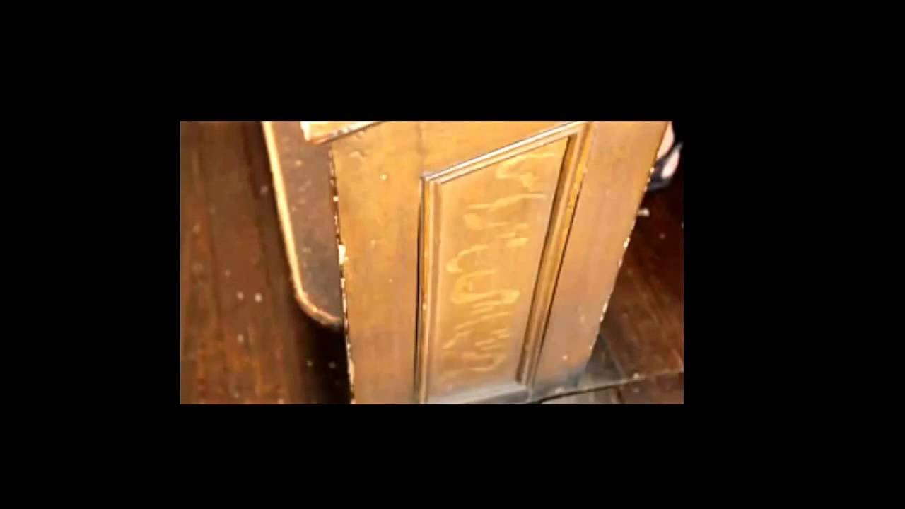 Cursive Hebrew Etched On Pews (First African Baptist Church) - YouTube
