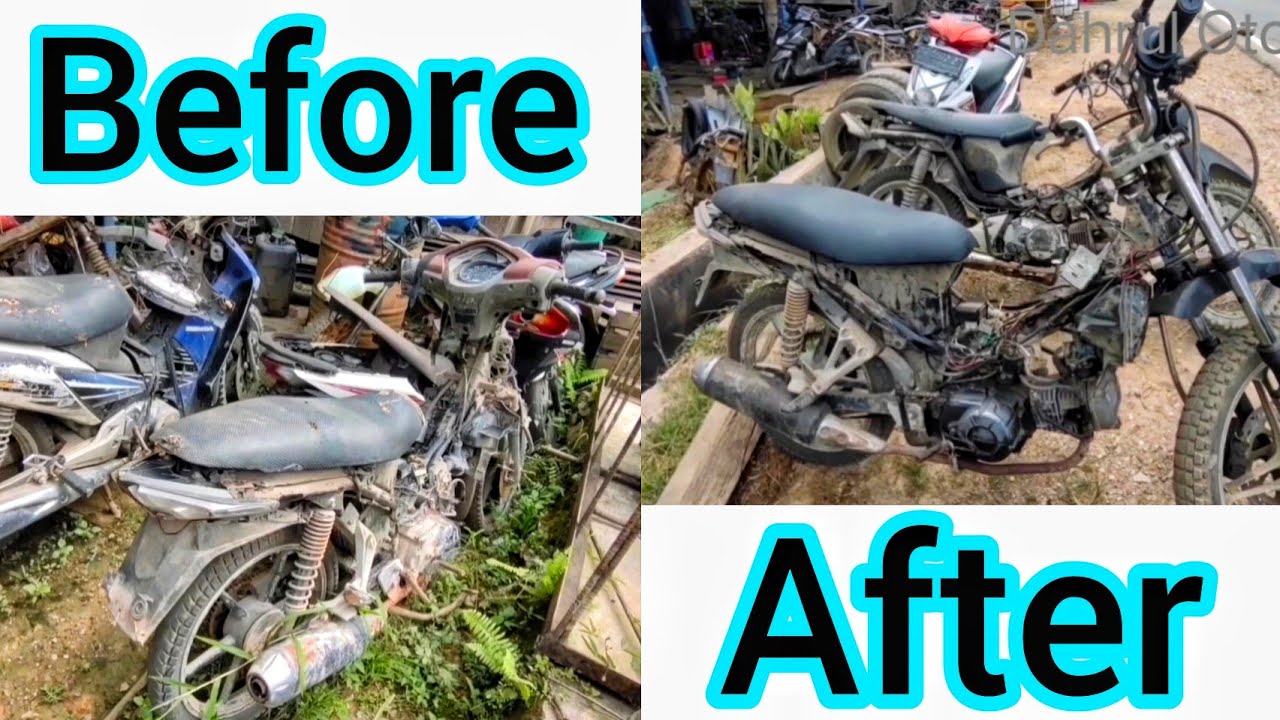 Restorasi motor Honda Revo absolute #honda #restoration #homemade - YouTube