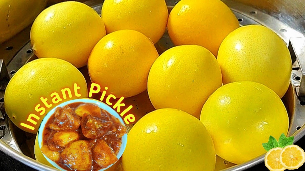 How to make Pickle | easy way to make instant Pickle | lemon Pickles ...
