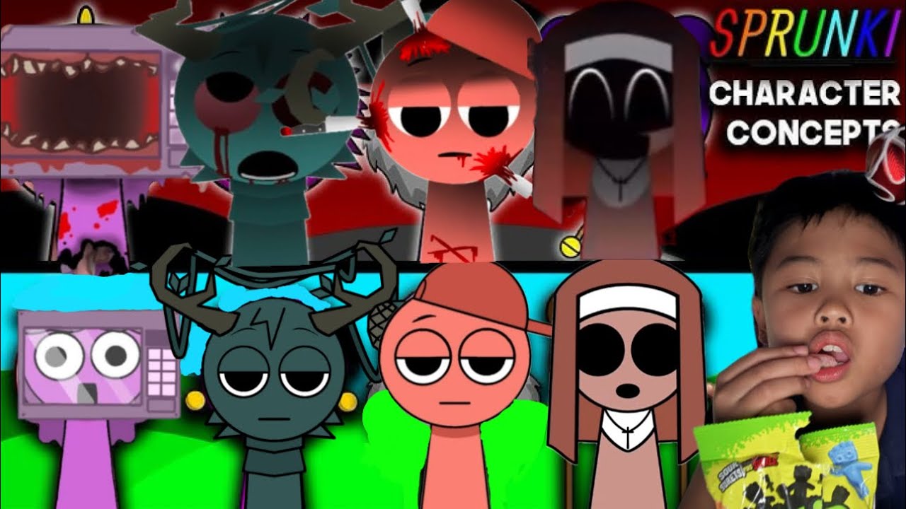 here is sprunki concepts - YouTube