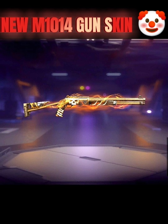 FREE FIRE 🔥 NEW M1014 GUN SKIN 🤡☠️#videoediting #video #trending # ...