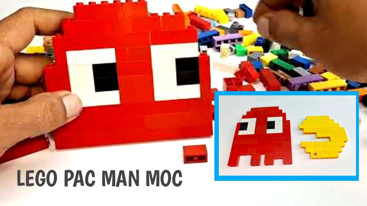 Lego PAC MAN ||PacMan Ghost Pixel Bricks TUTORIAL - YouTube