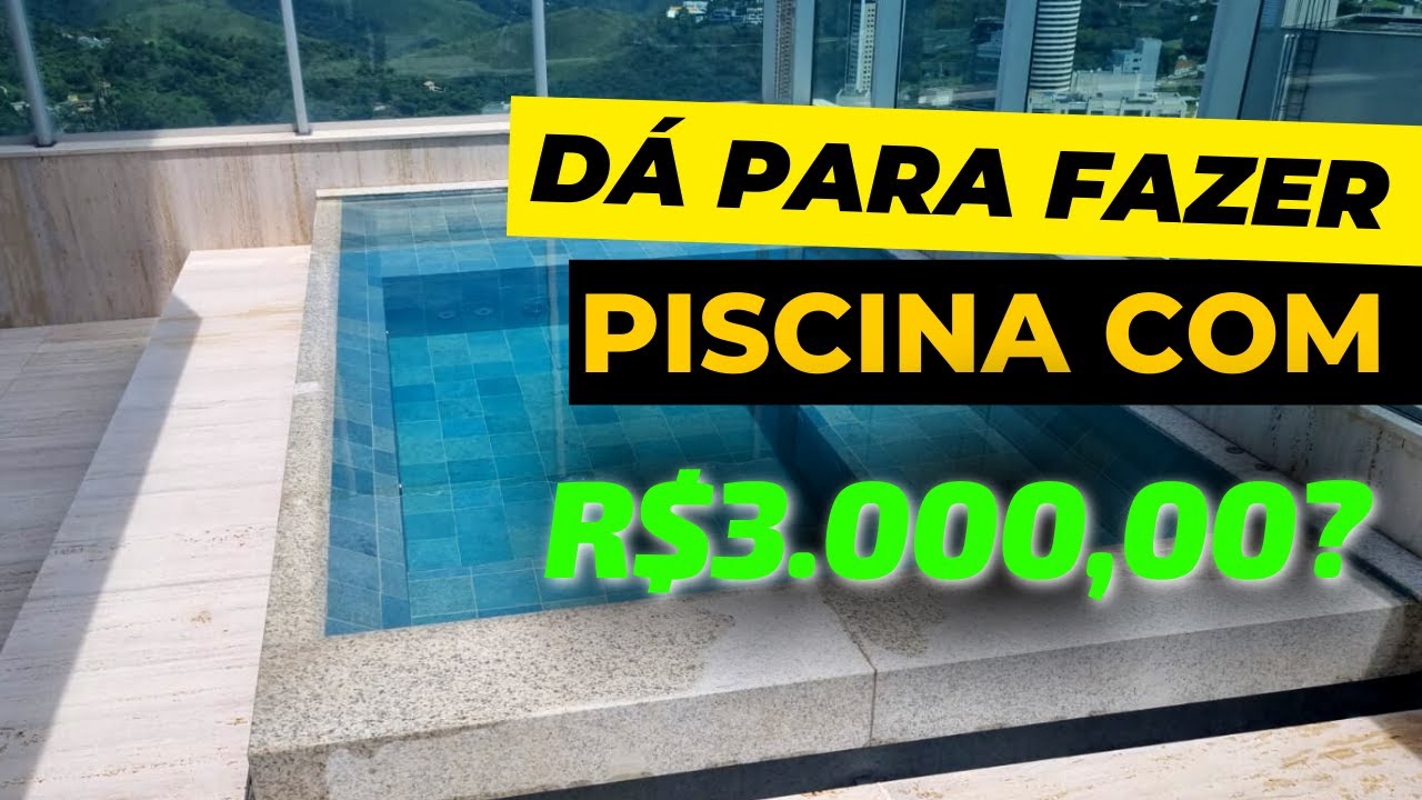 Dá para CONSTRUIR uma PISCINA de 3x2x1 com 3.000,00? - YouTube