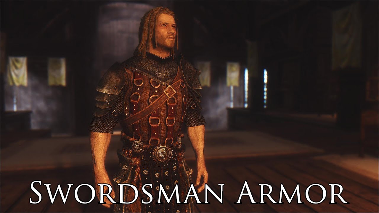 TES V - Skyrim Mods: Swordsman Armor - YouTube