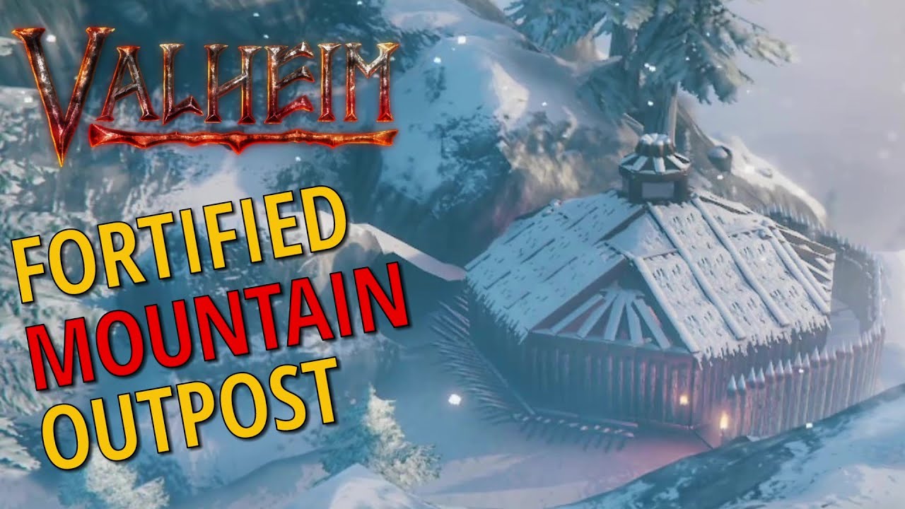 Fortified Mountain Outpost - Valheim - YouTube