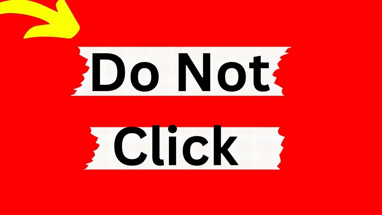 Do not click - YouTube