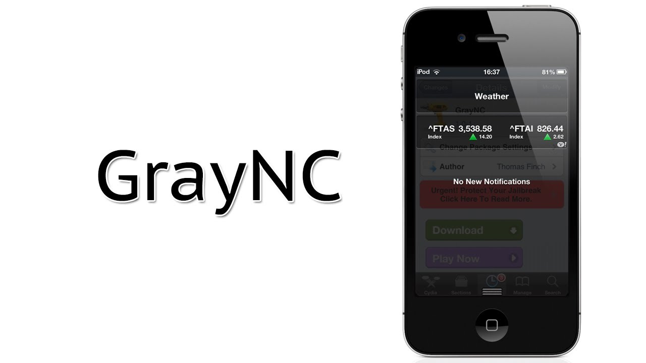 Get a Gray Transparent Notification Background | GrayNC Cydia Tweak ...