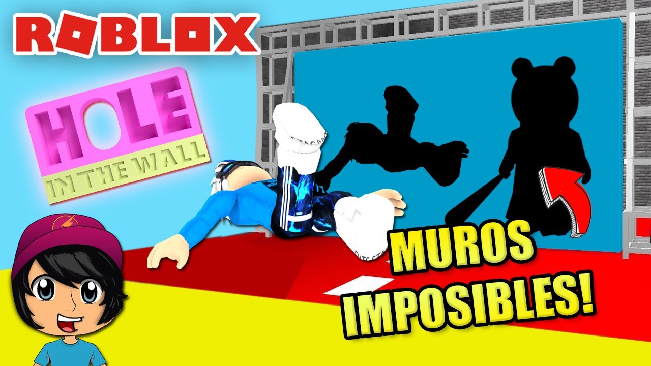 ATRAVESANDO MUROS IMPOSIBLES DE ROBLOX! | Soy Blue | Hole in the Wall ...