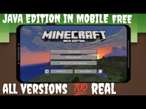 JAVA EDITION IN MOBILE PHONE 😍😍💯 REAL - YouTube