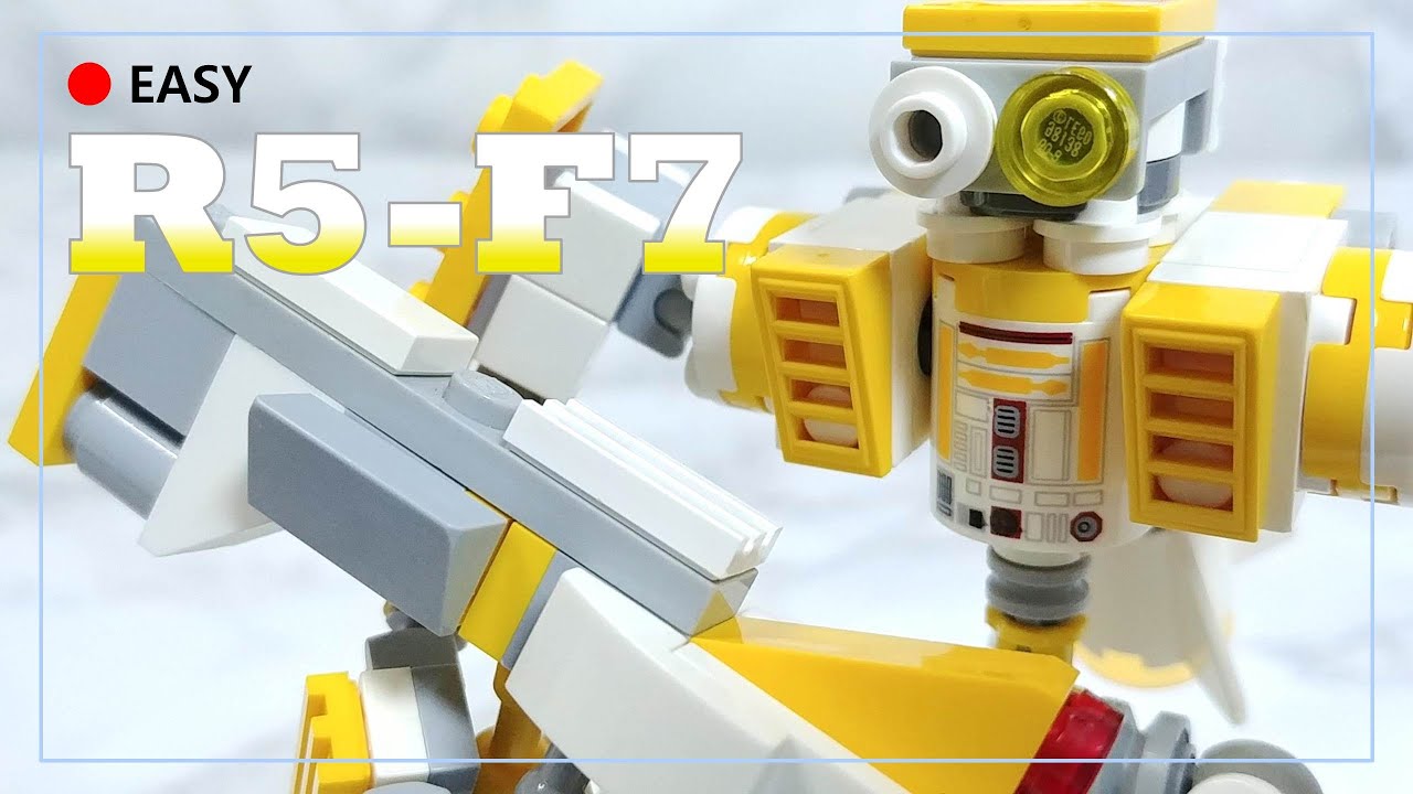 레고 스타워즈 R5-F7 스나이퍼 타입 로봇 개조 / LEGO Tutorial - YouTube