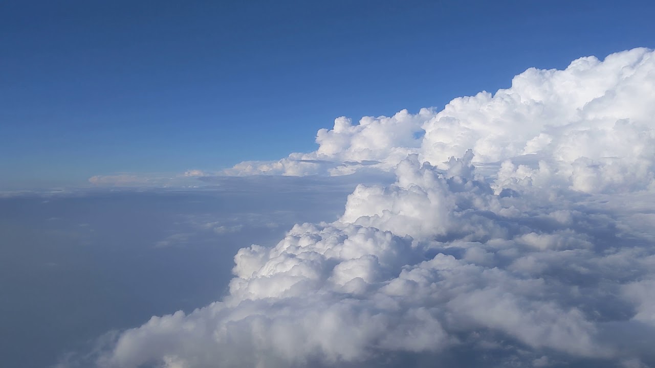 Mumbai Heavy rain cloud aerial view - YouTube