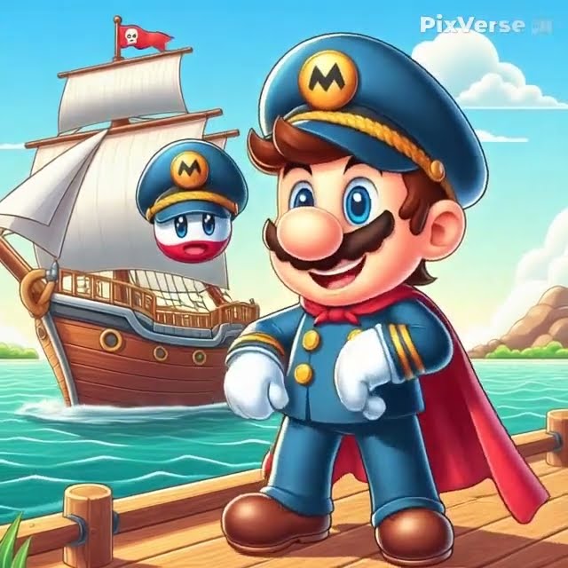 Captain Mario: Navigating the Mushroom Kingdom Waters | Fan-Made ...