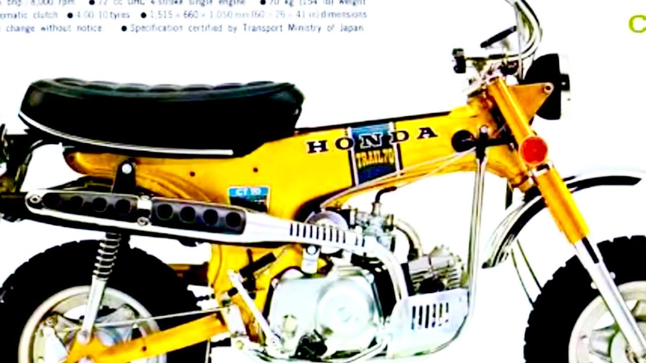 70’s motorcycle ads Honda ct70/st70/st50/DAX (magazines and brochures ...