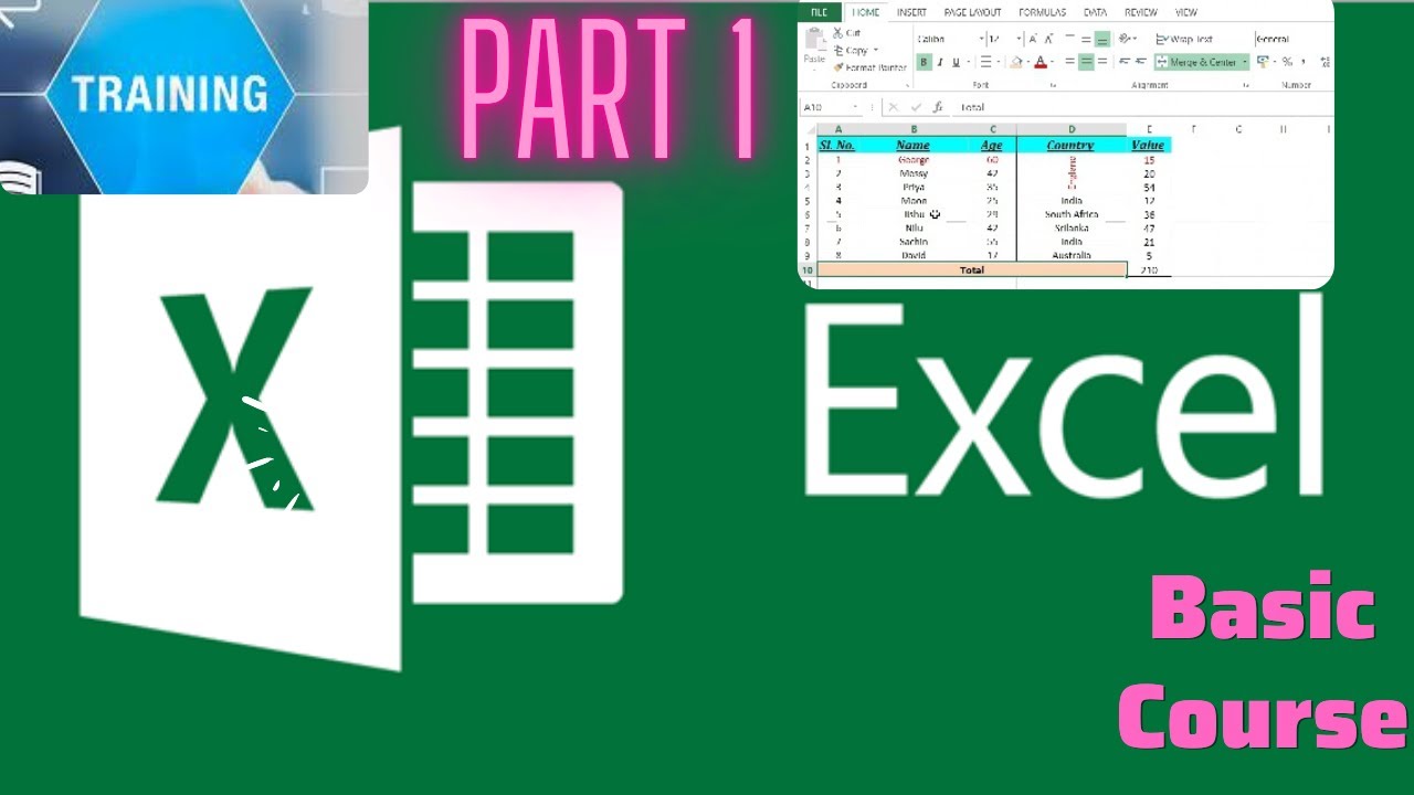 Microsoft Excel Tutorial In Hindi For Beginners Part 1 Youtube 1446