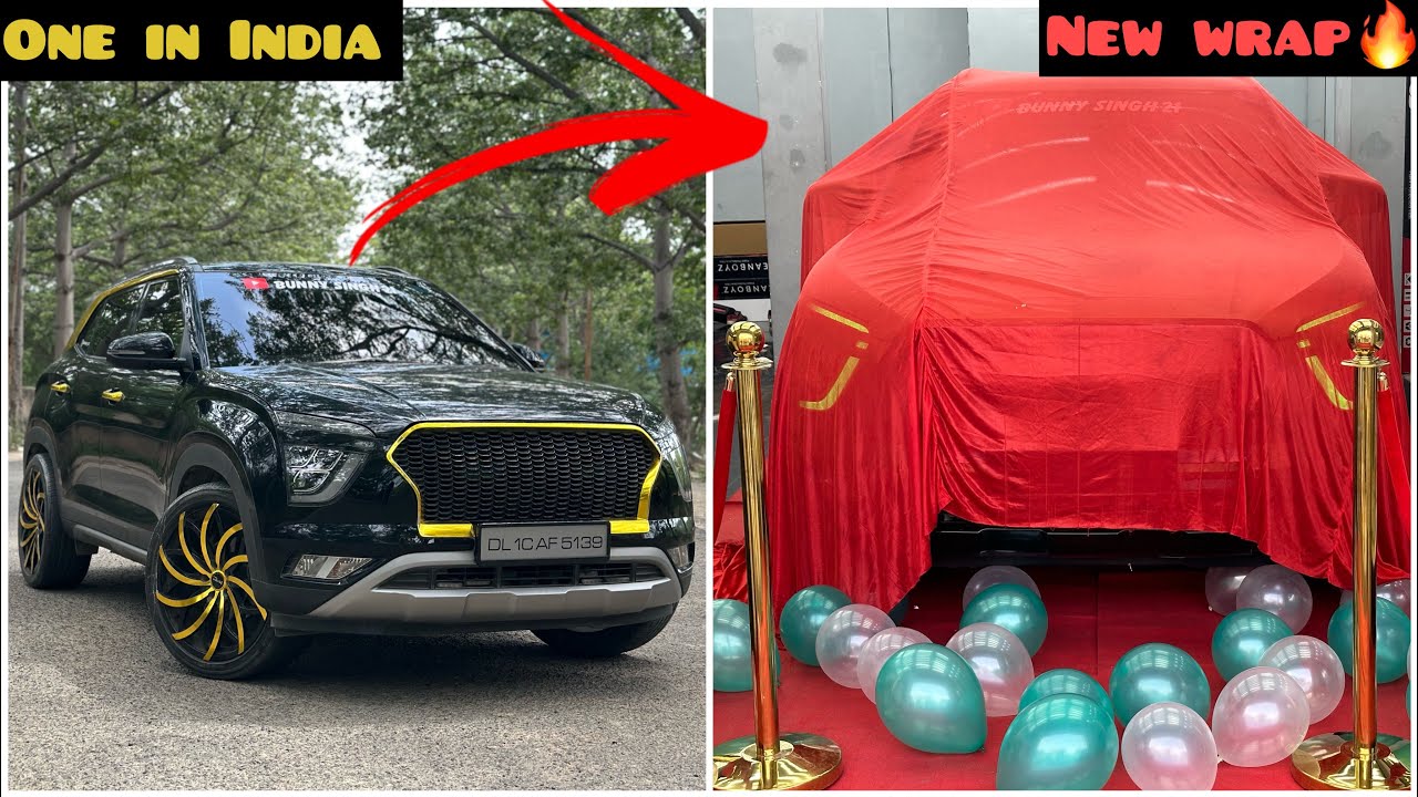 🔥🔥Finally आ गई अपनी Creta ️Surprise Modified🔥Creta New wrap😱|| Full ...