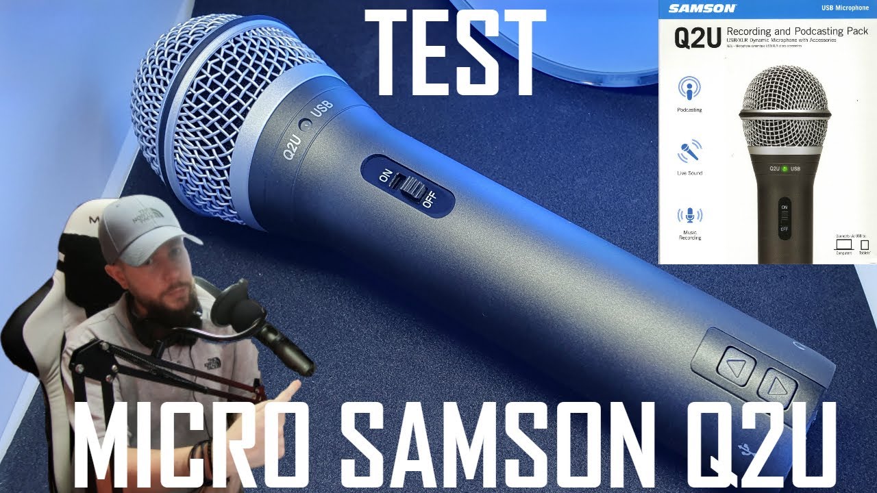 Test du micro Samson Q2U - YouTube