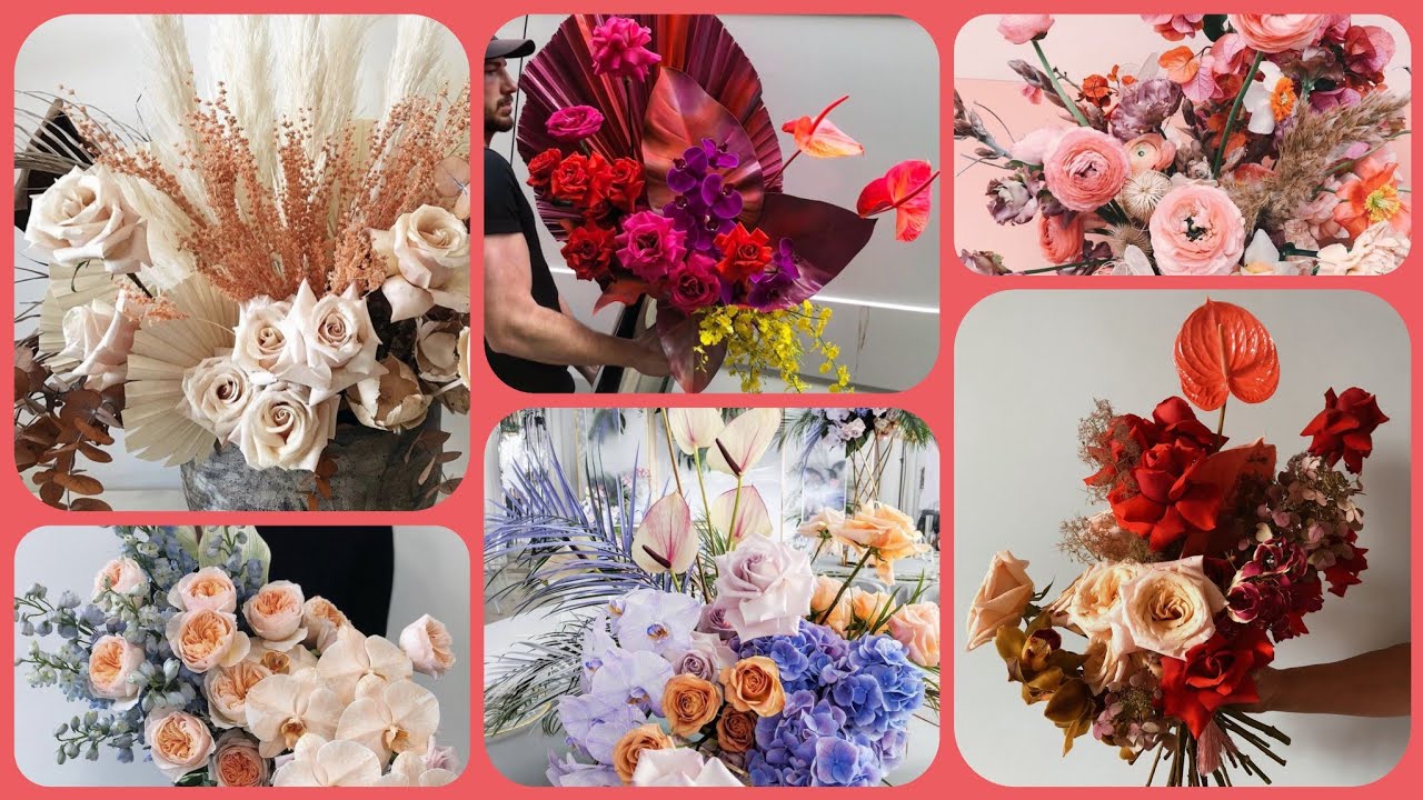 Beautiful stylish flower arrangement collection - YouTube