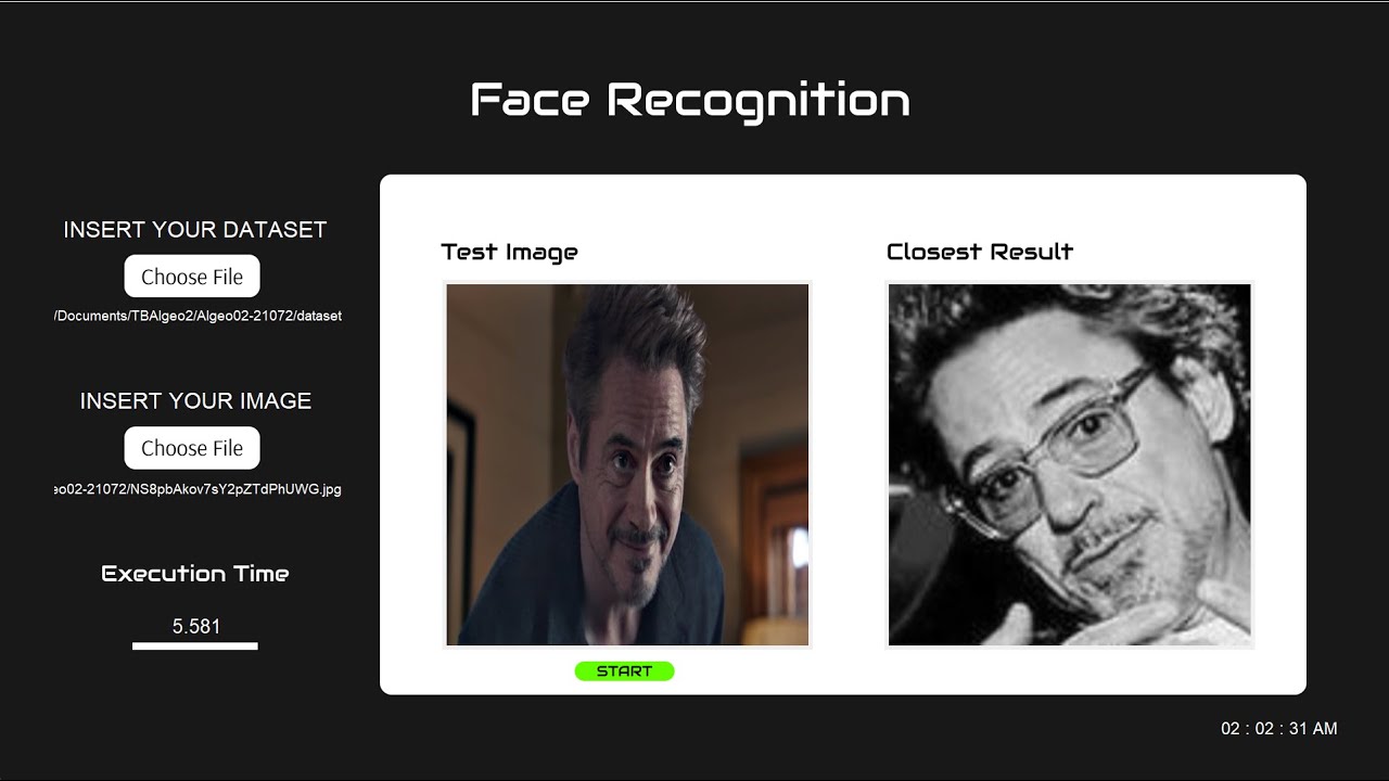 DEMO EigenFace - YouTube