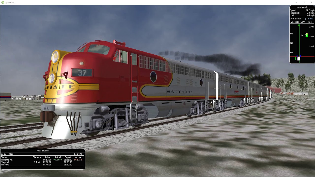 atsf combined super chief seligman - YouTube