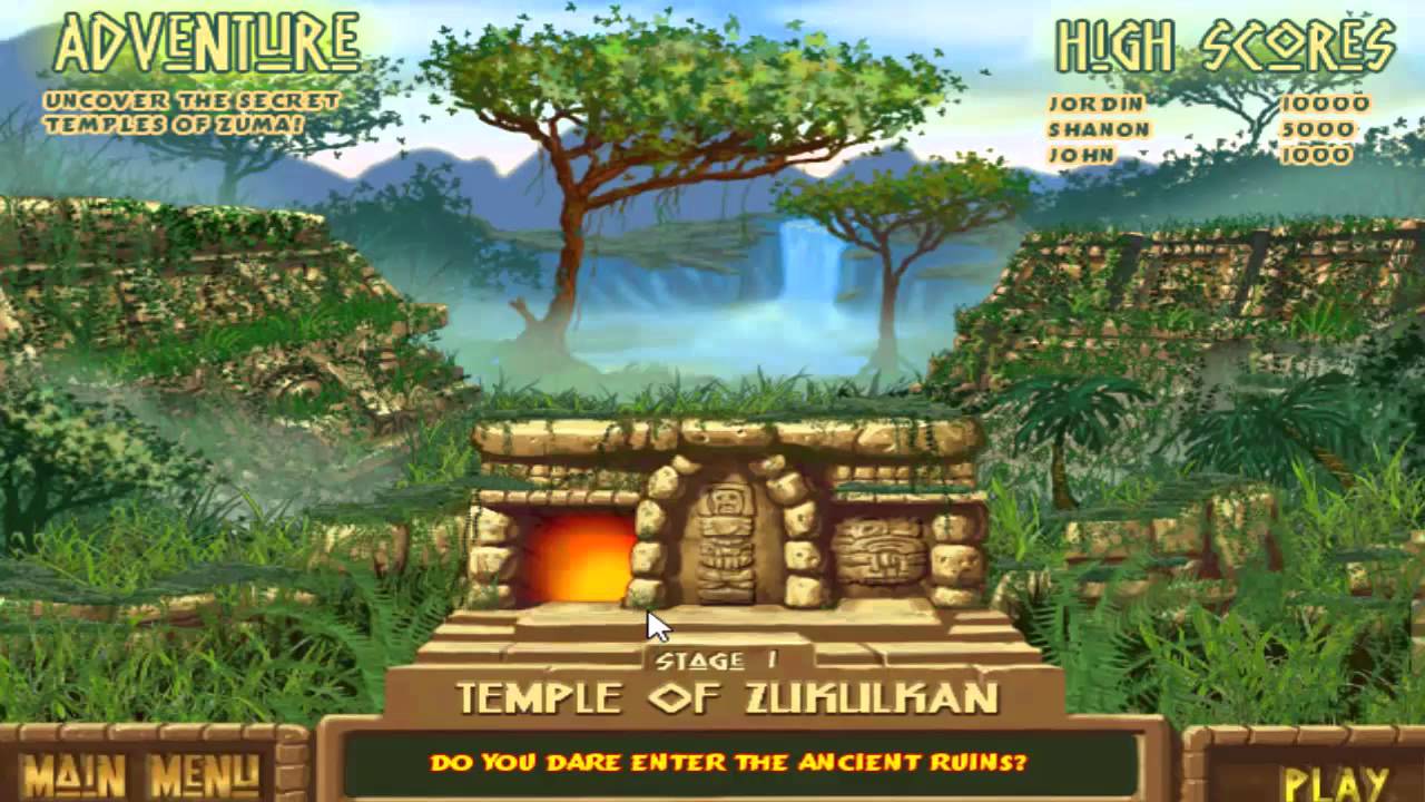 Amazing OLD Game: Zuma Deluxe - Temple Of Zukulkan Level 1.. ENJOY ...