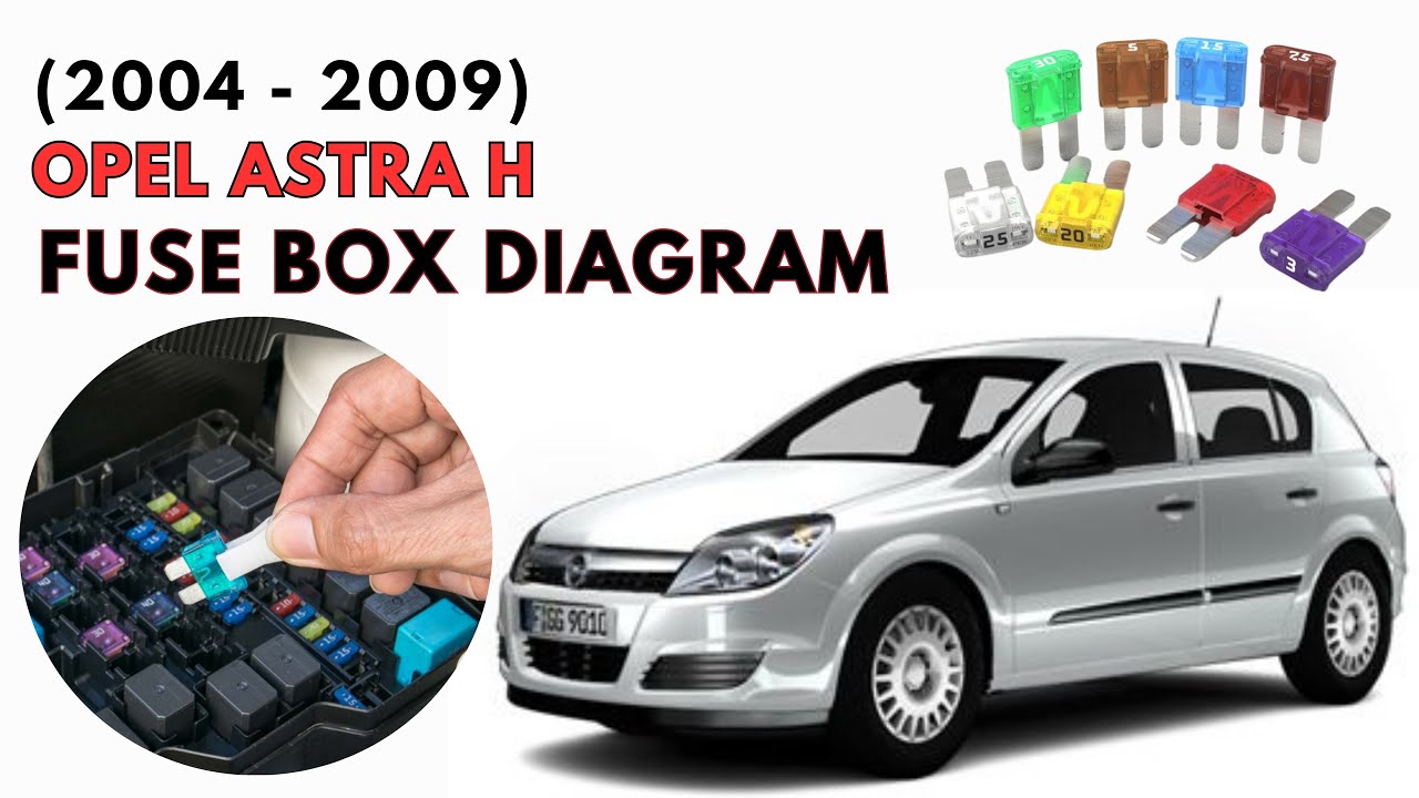 Opel Astra H (2004 to 2009) Fuse Box Diagrams & Location User Guide ...