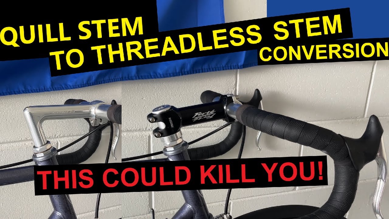 Vintage Road Bike Threadless Stem Conversion. Two MAJOR Safety Issues ...