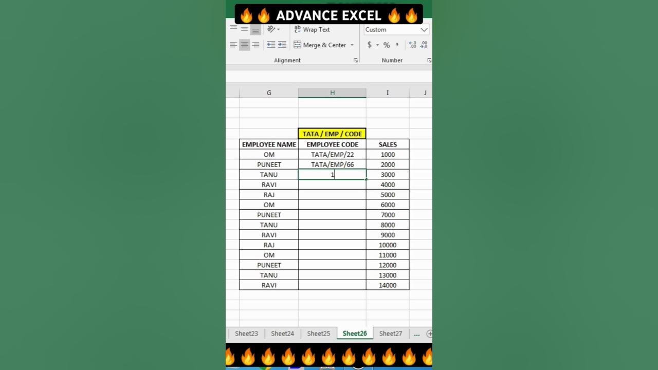 Advance Excel #excel #advanceexcel #excelformula #shorts #microsoft #short #reels #viralshort # ...