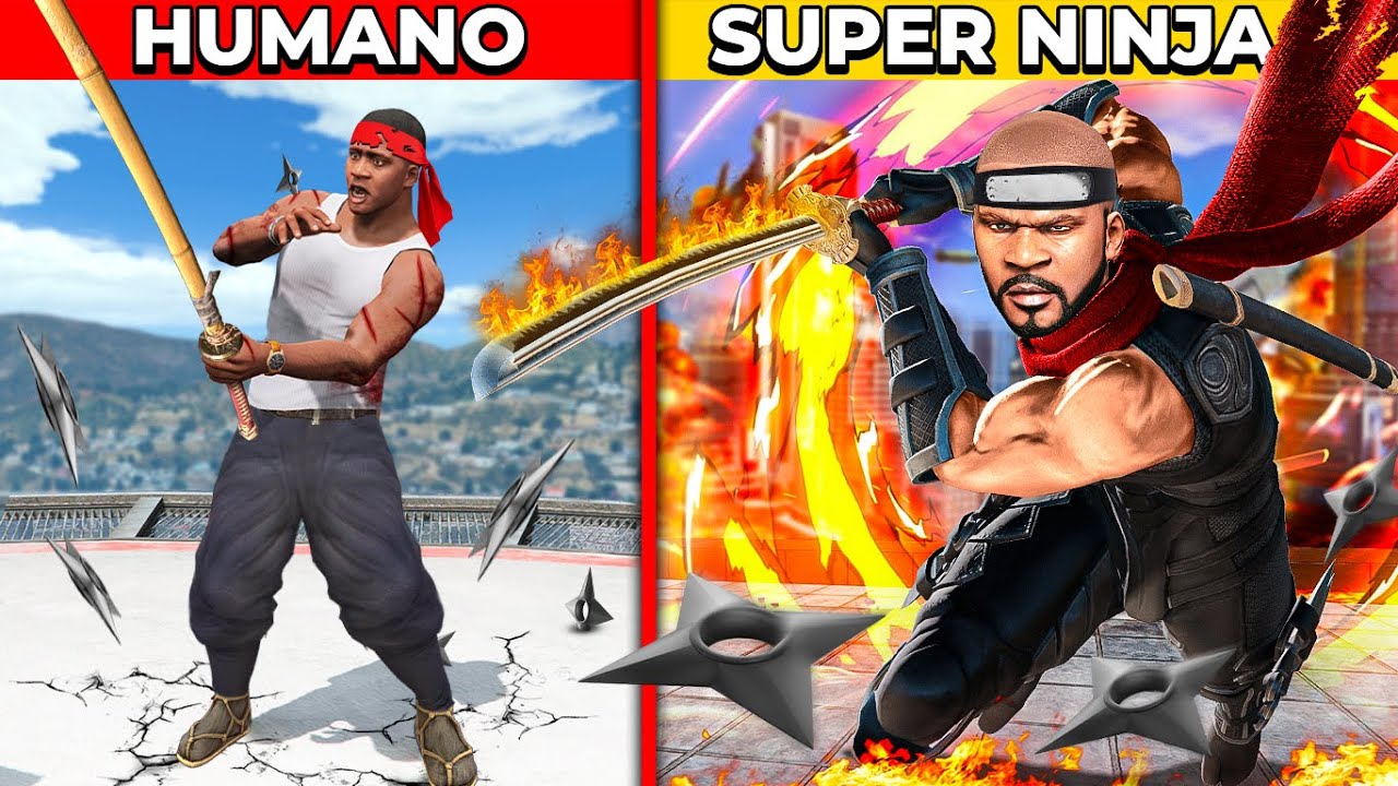 Transformei o FRANKLIN em um NINJA NO GTA 5!! - YouTube
