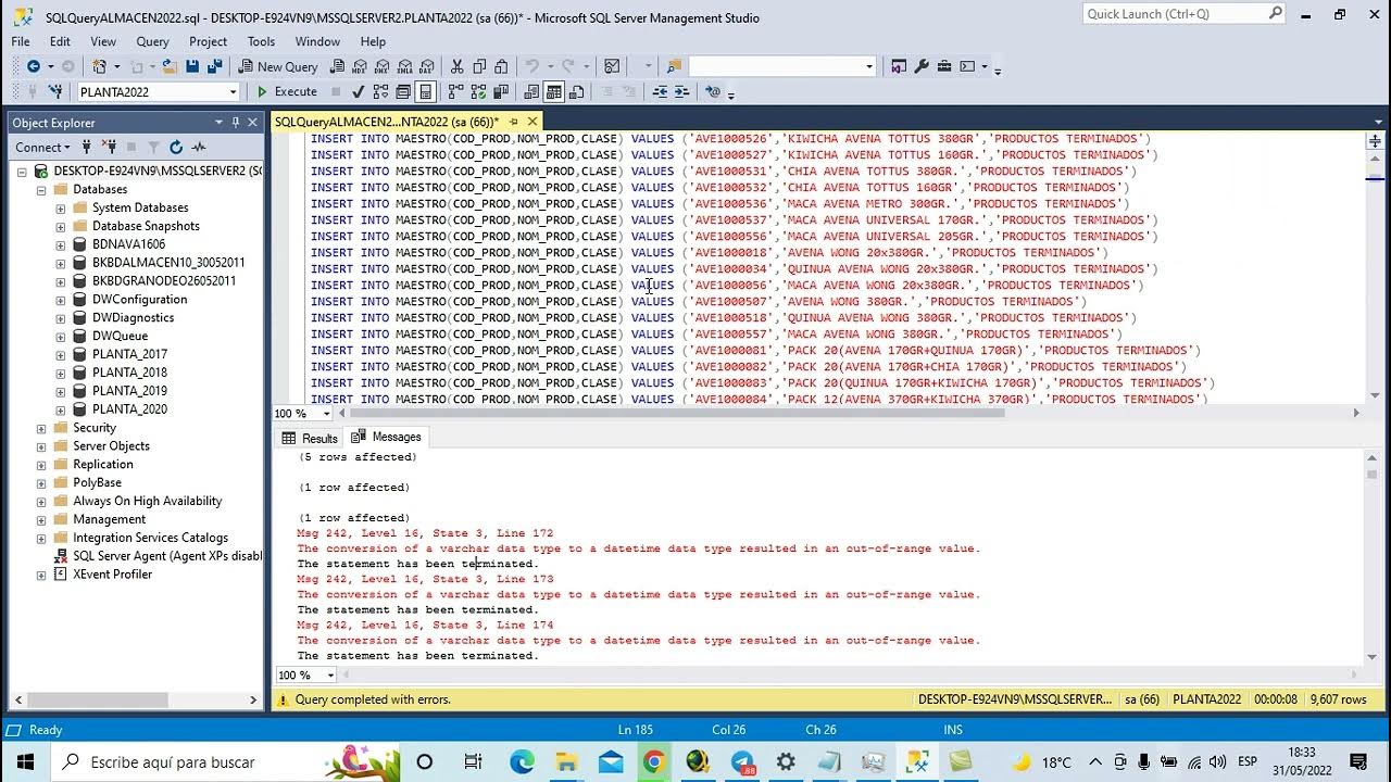 CAMBIAR IDIOMA SERVIDOR SQLSERVER - YouTube