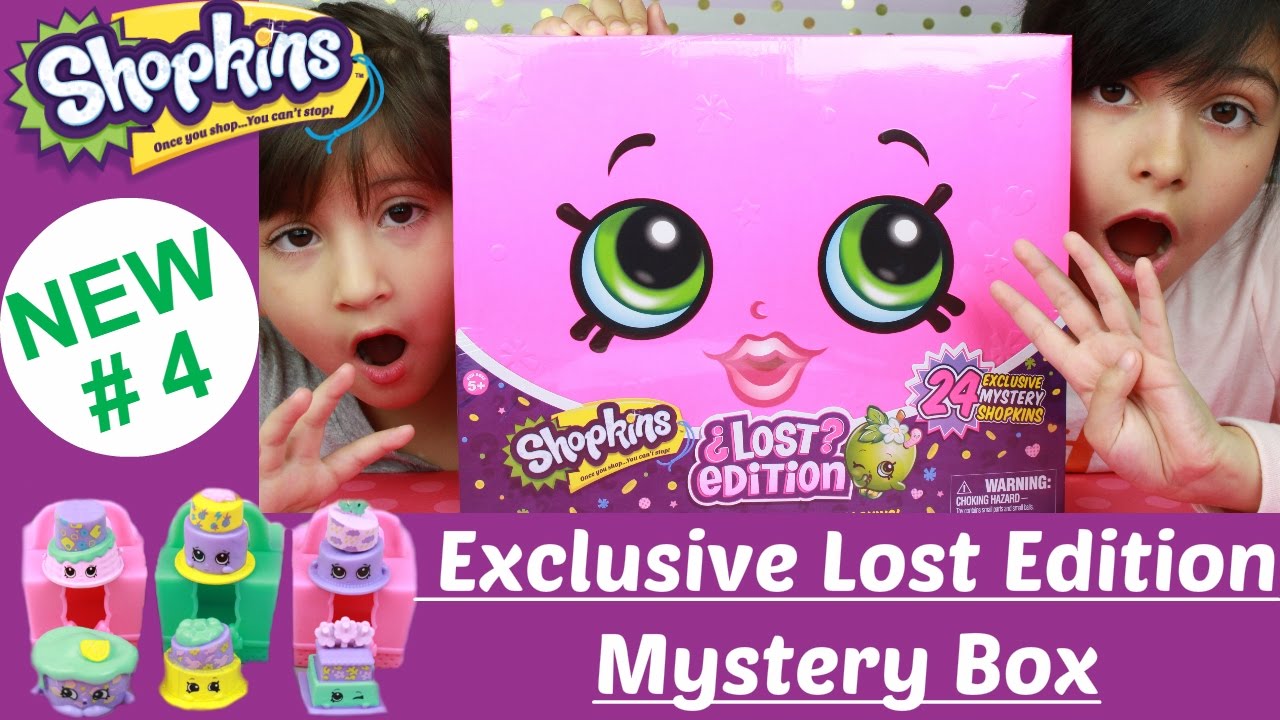 Shopkins Lost Mystery Edition Box # 4 Full set of 24 Exclusives - YouTube