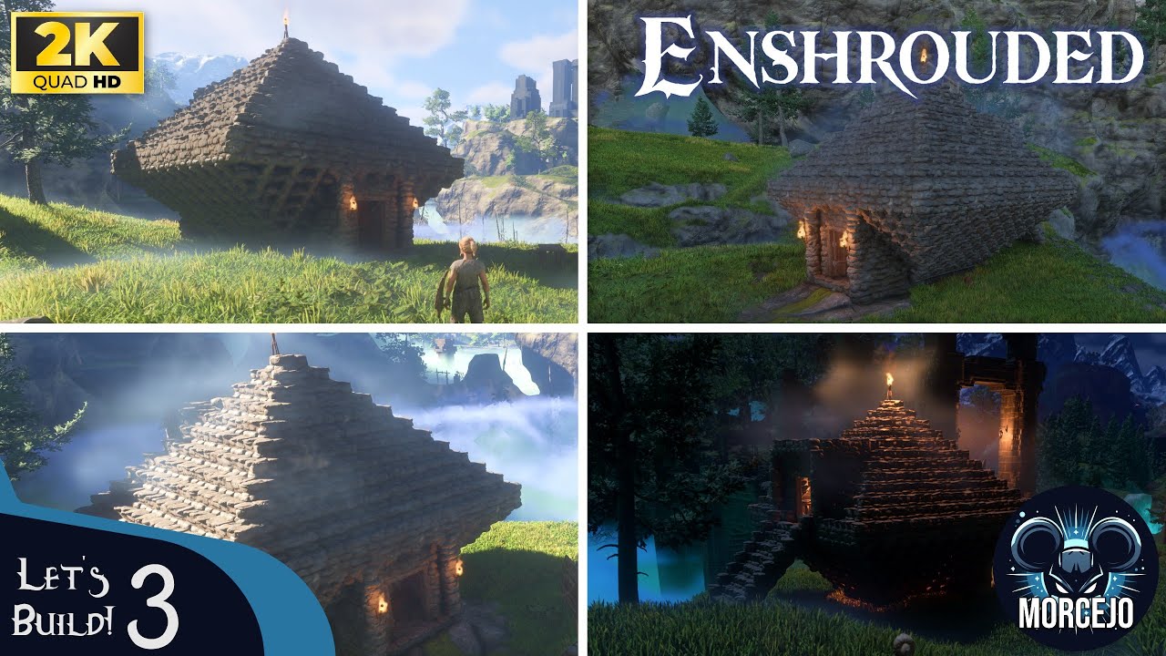 Enshrouded - Let's build 3 - Double pyramid home - #gameplay - YouTube