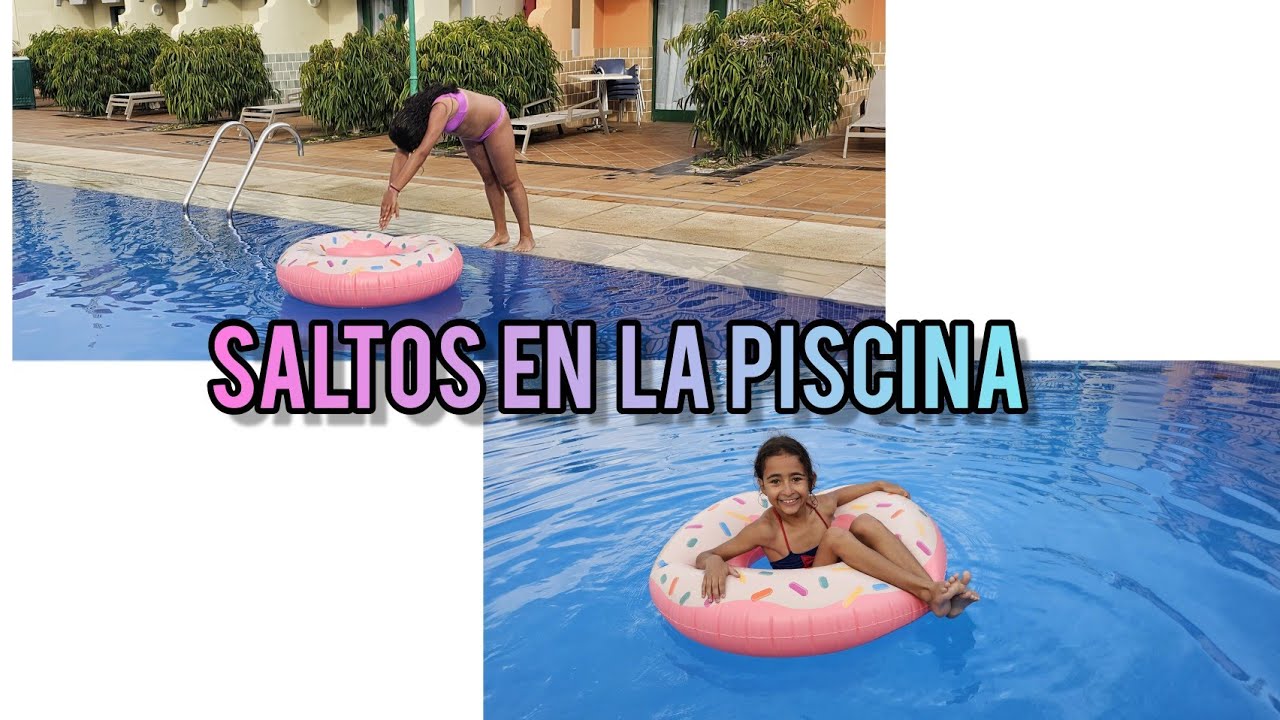 RETOS DE SALTOS EN LA PISCINA !! QUIEN GANARA?? familia ramirez primera ...