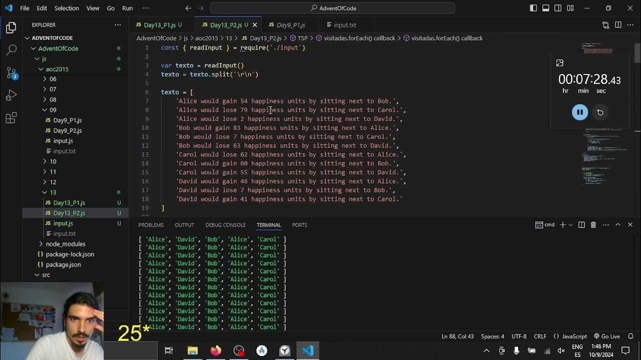 Aprendiendo Javascript con Advent of Code: EP26 Me uno a la fiesta - YouTube