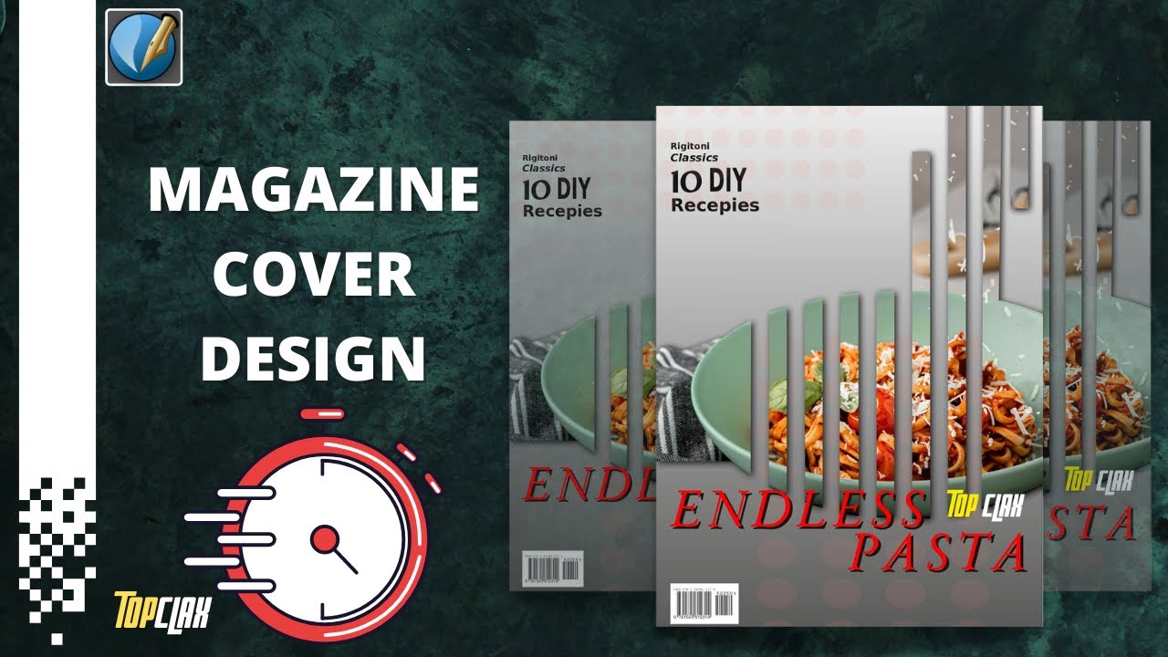 Endless Pasta Magazine Cover and Spread | Speed Art (Scribus) - YouTube