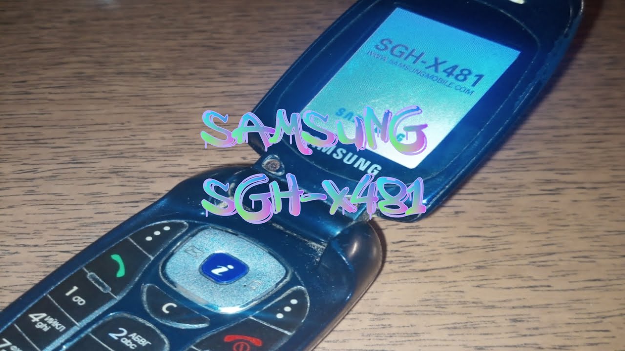 Обзор на SAMSUNG SGH-X481 / переиздание раскладного телефона X480 - YouTube