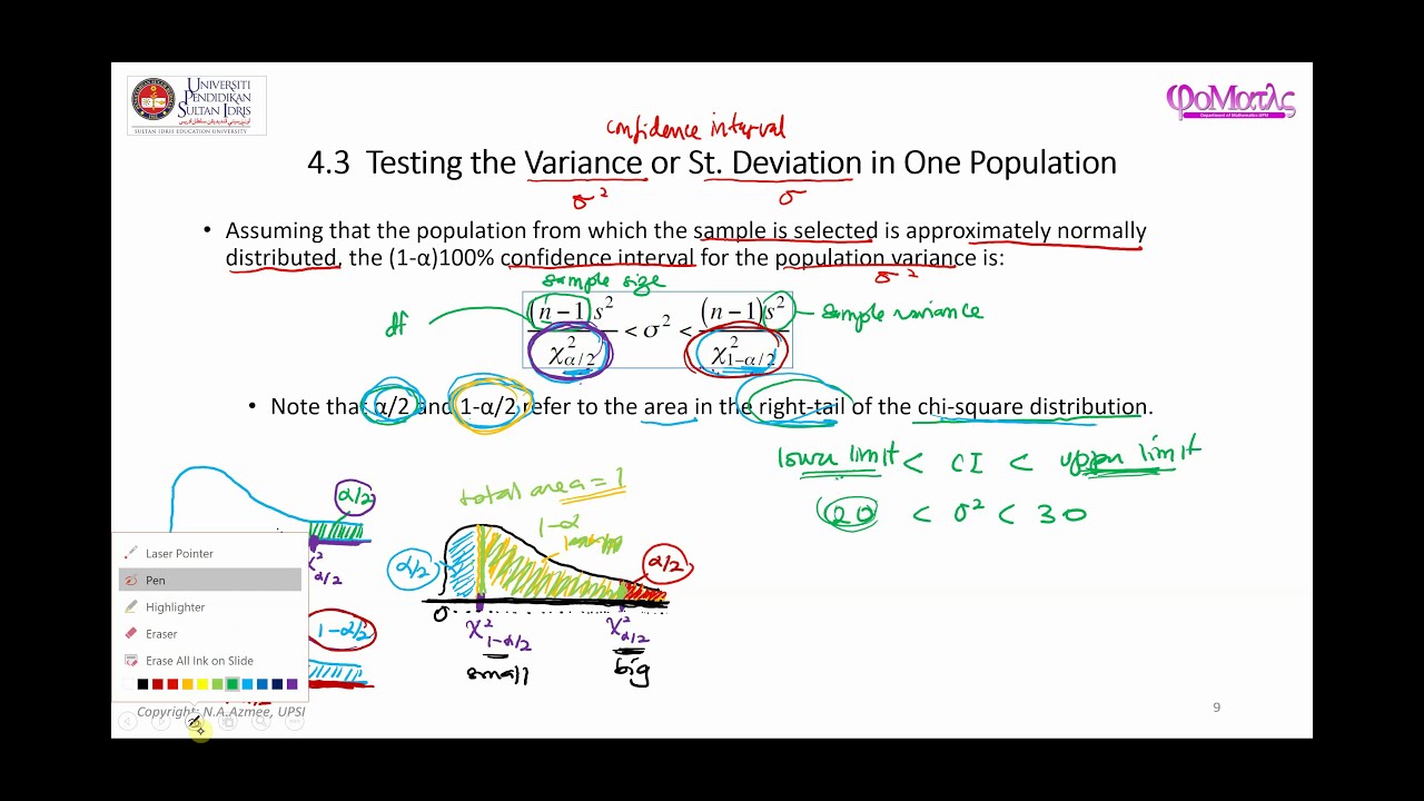 How to Find the Confidence Interval for Population Variance or ...