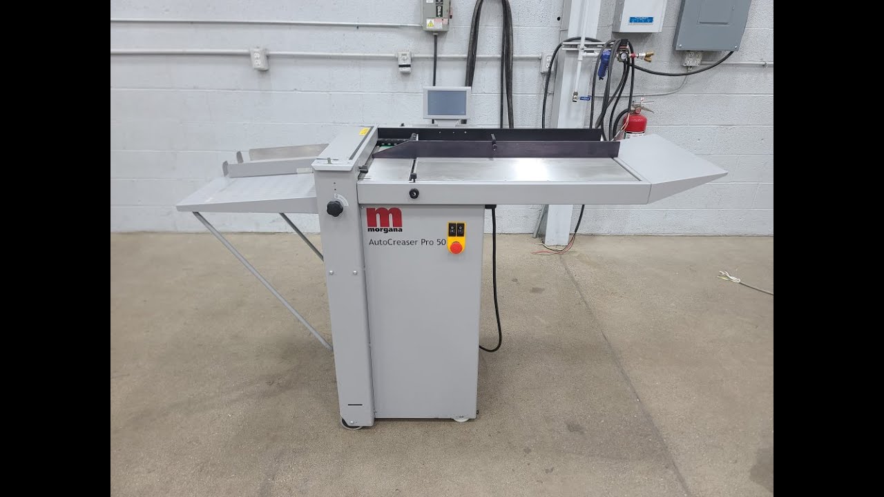 Morgana AutoCreaser Pro 50 Paper Creasing Machine - YouTube