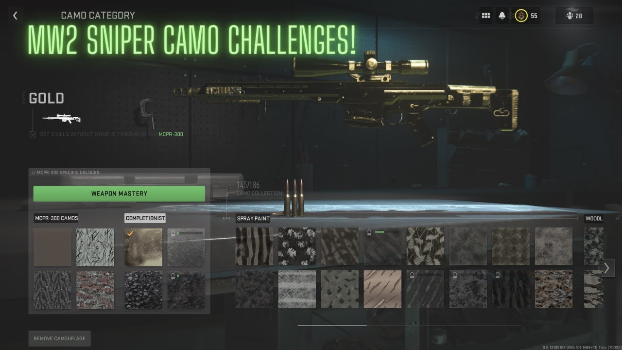 MW2 Sniper Rifle Camo Challenges - YouTube